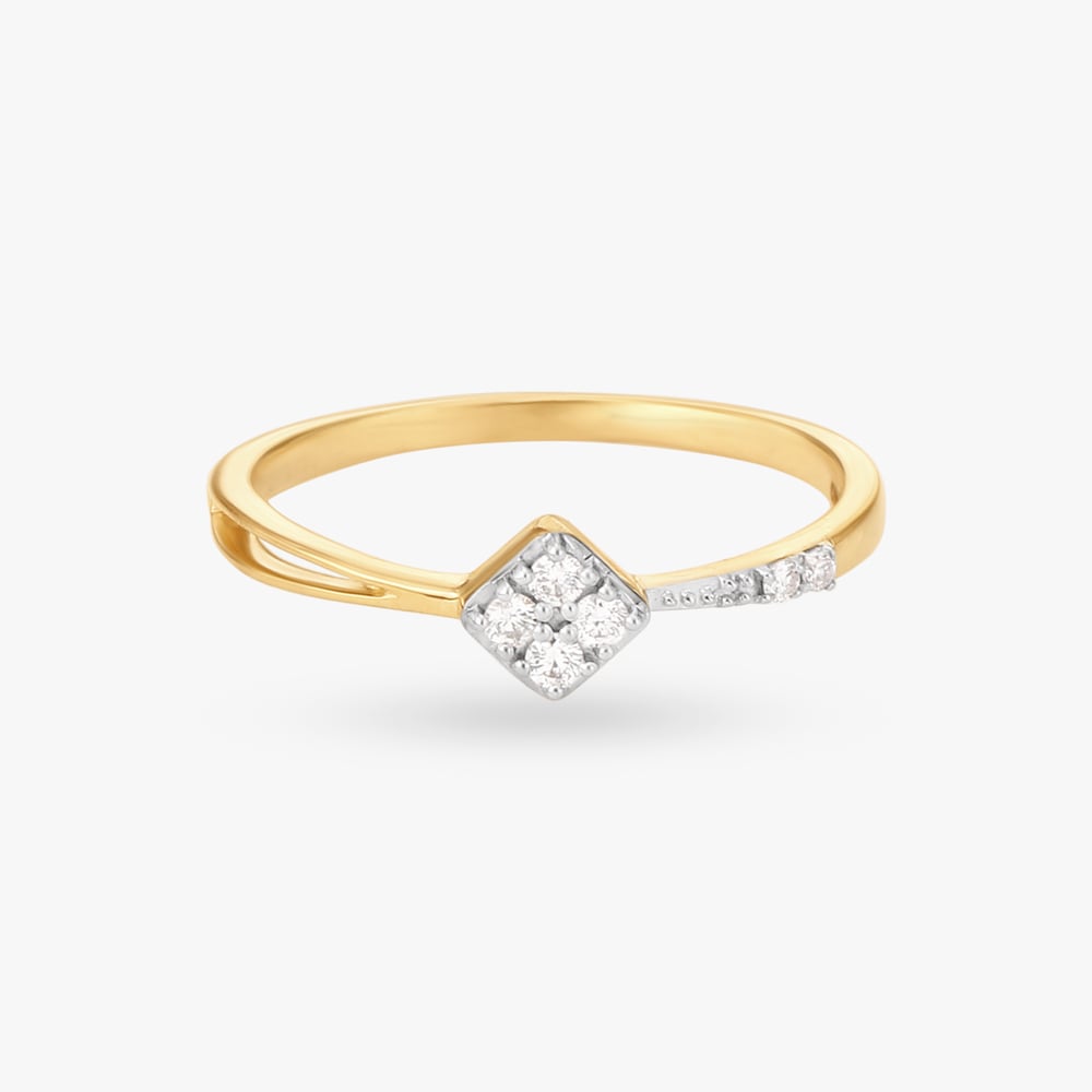 Rhombus Symphony Diamond Finger Ring