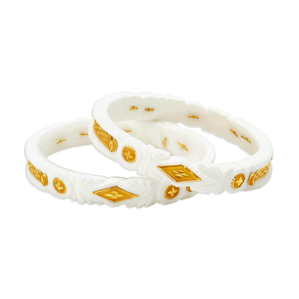 Captivating Shankha Gold Bangle