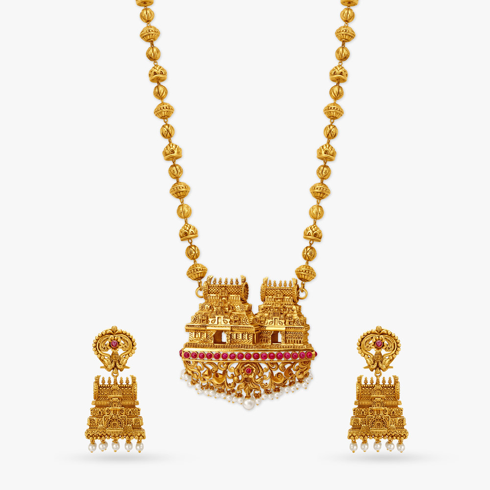 Raja Gopuram Necklace Set