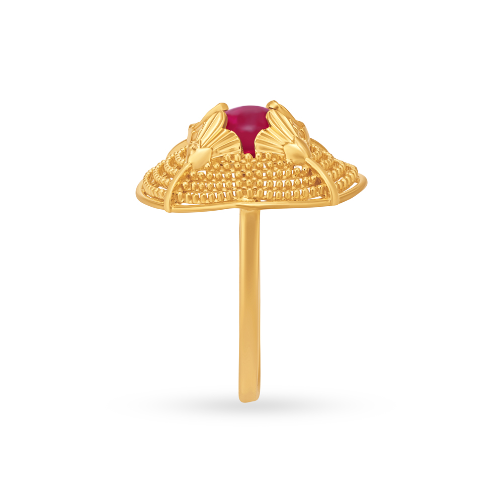 Rawa Work Gold Finger Ring