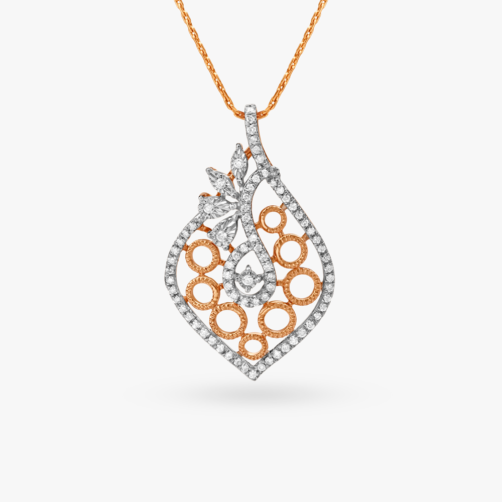 Eclectic Geometric Diamond Pendant