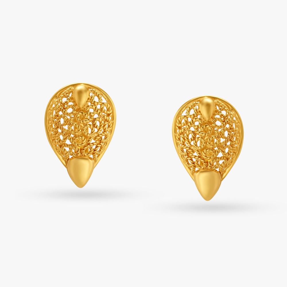 Classy Gold Stud Earrings