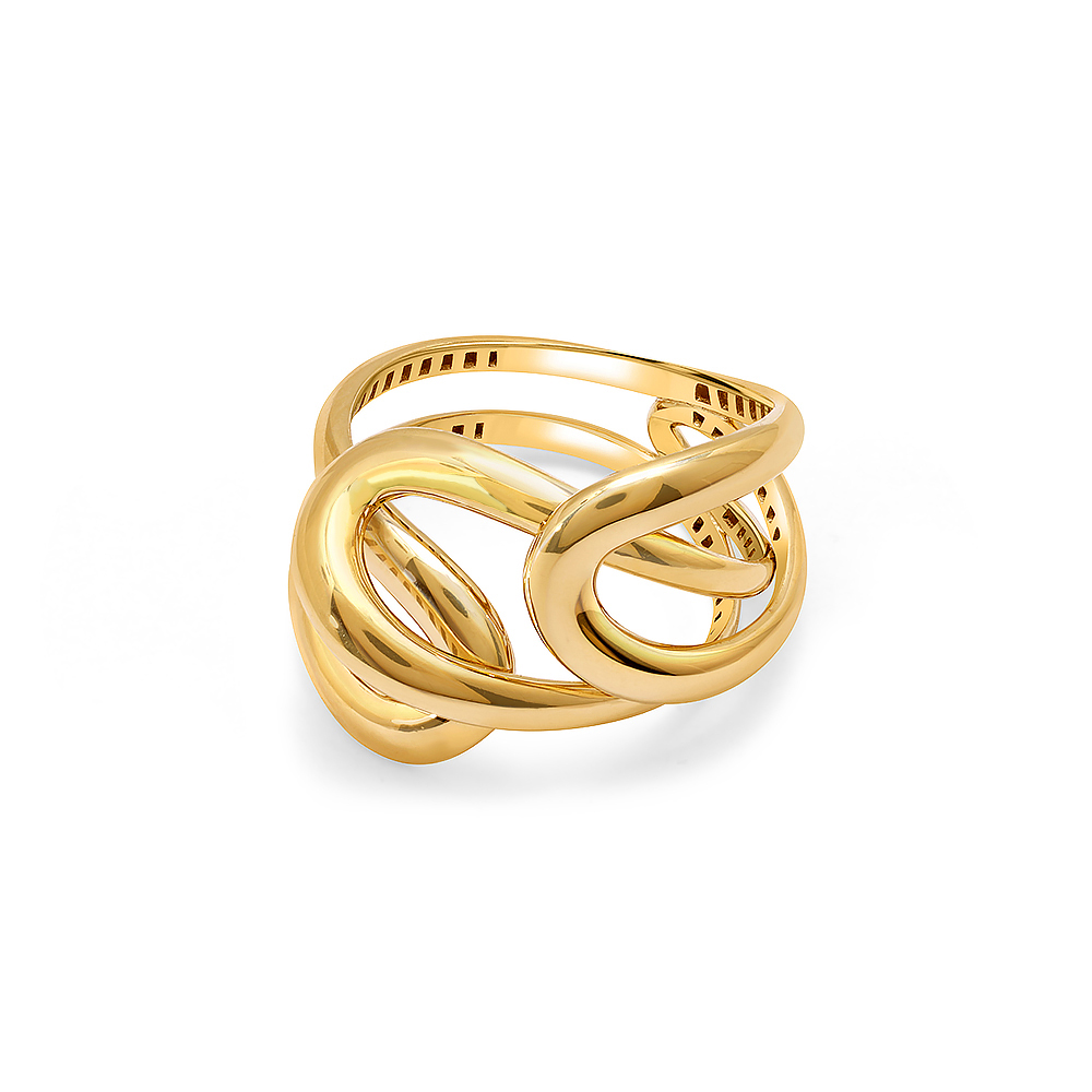 18KT Rays Of Renewal Swirl Finger Ring