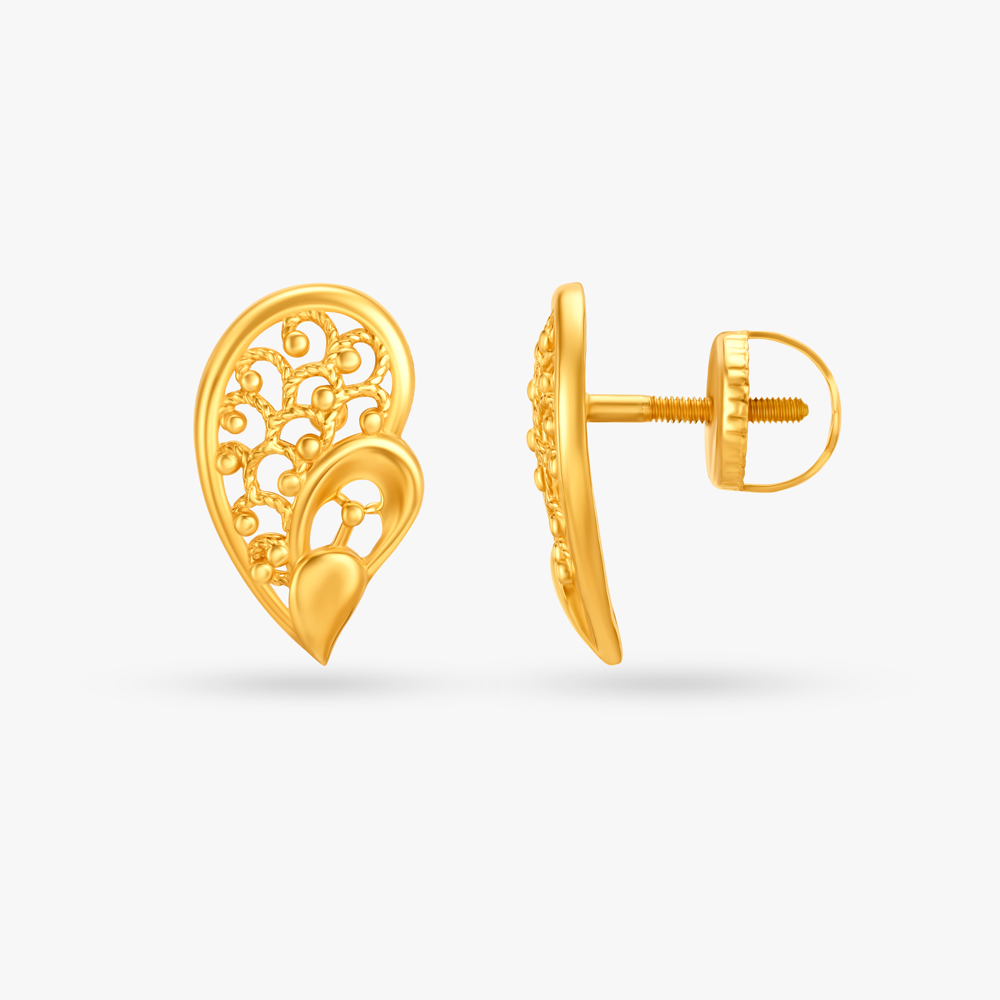 Magnificent Mango Stud Earrings