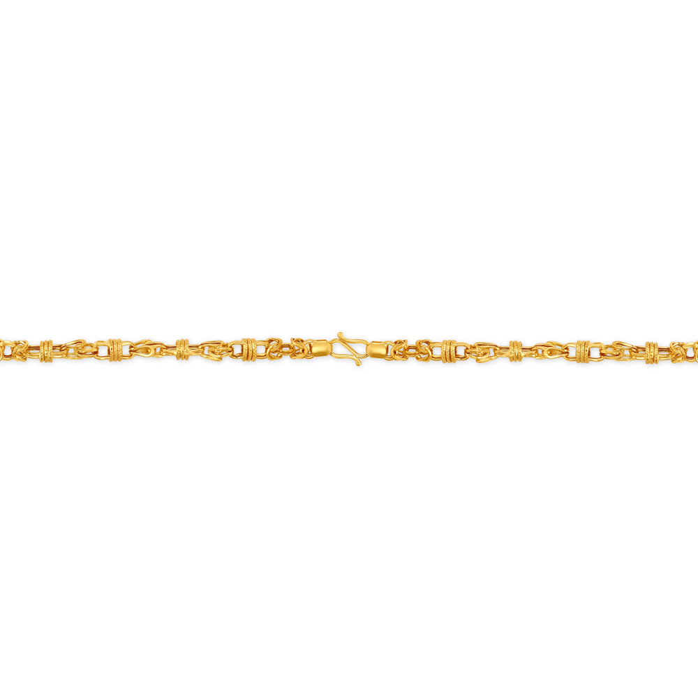 Artistic Design Handmade Gold Chain For Men