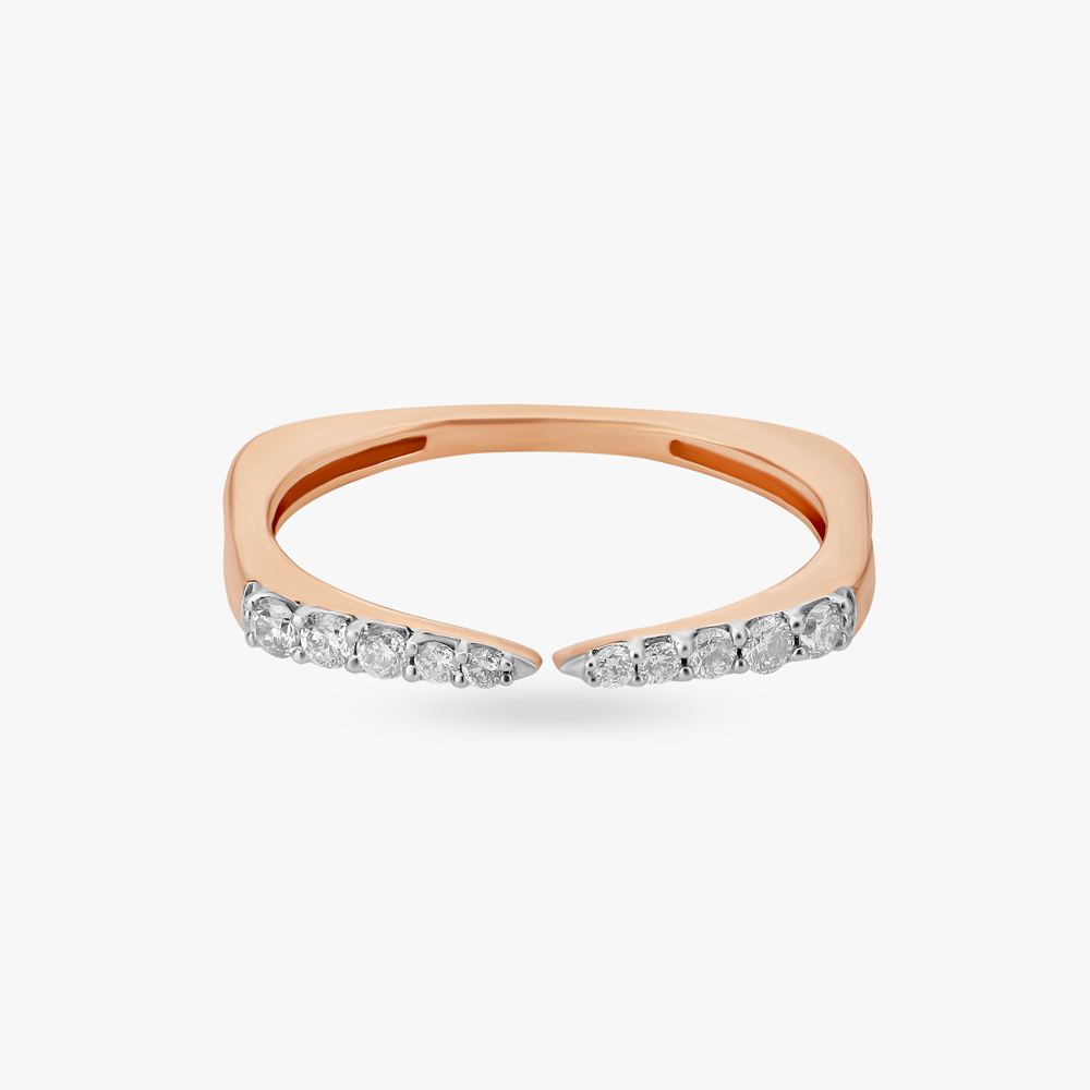 Charming Celestial Cascade Diamond Finger Ring