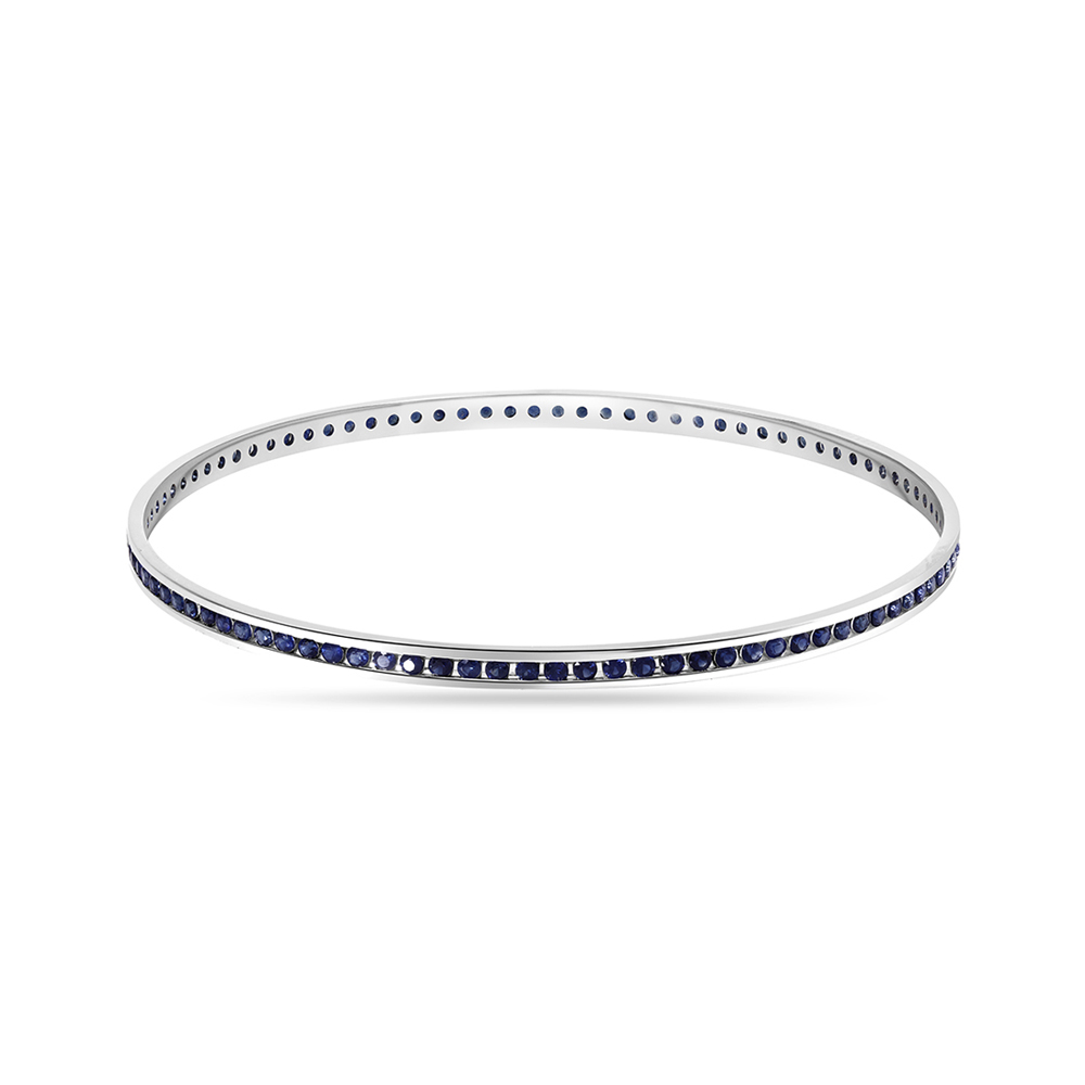 14 KT Blue Sapphire Bangle