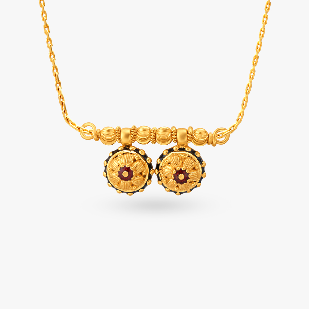 Traditional Gold Thali Pendant