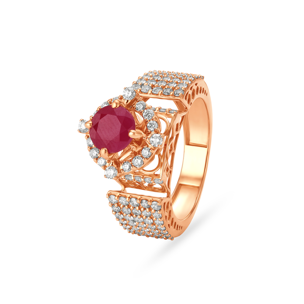 Royal Rose Gold Finger Ring