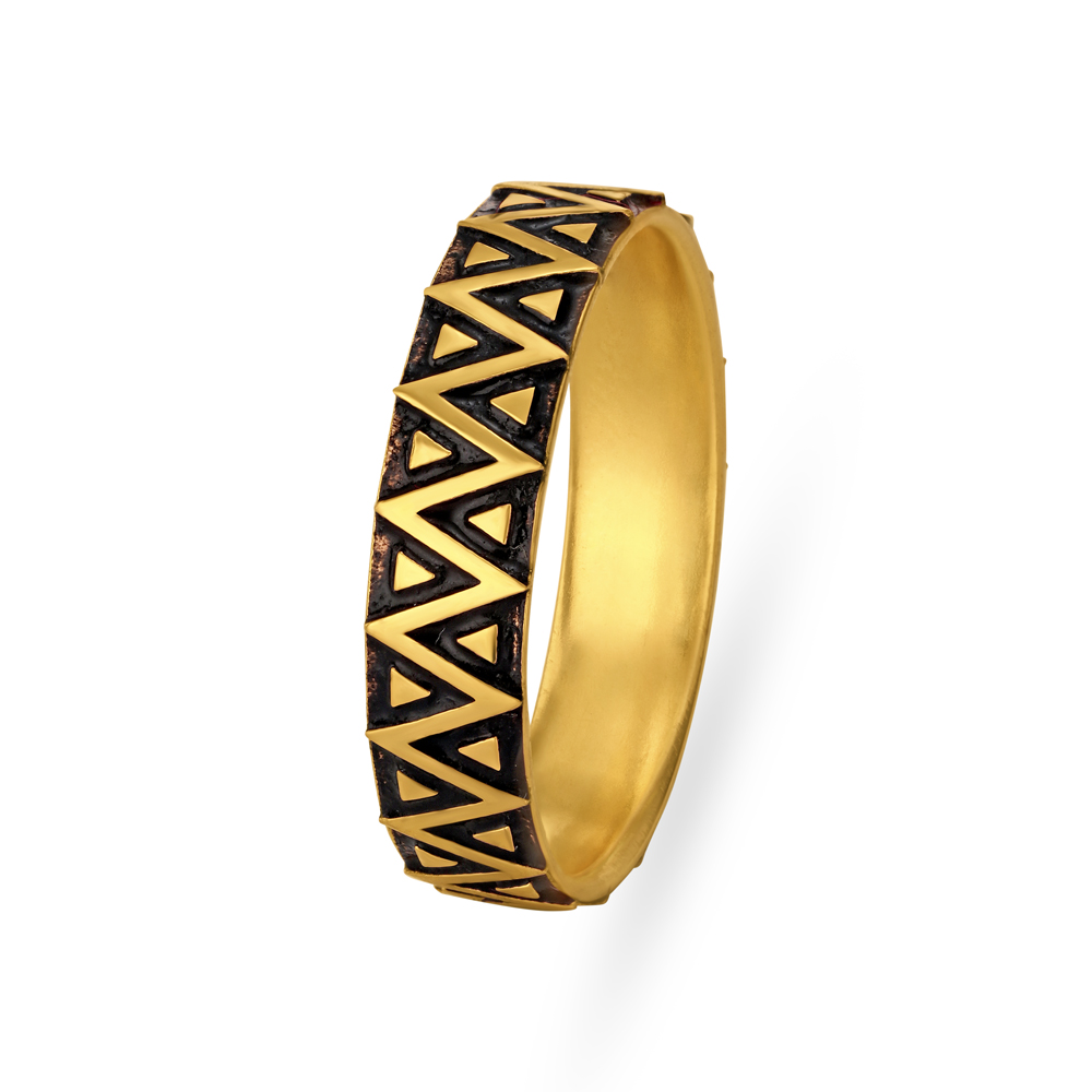 Charming Black Antique Gold Finger Ring For Men