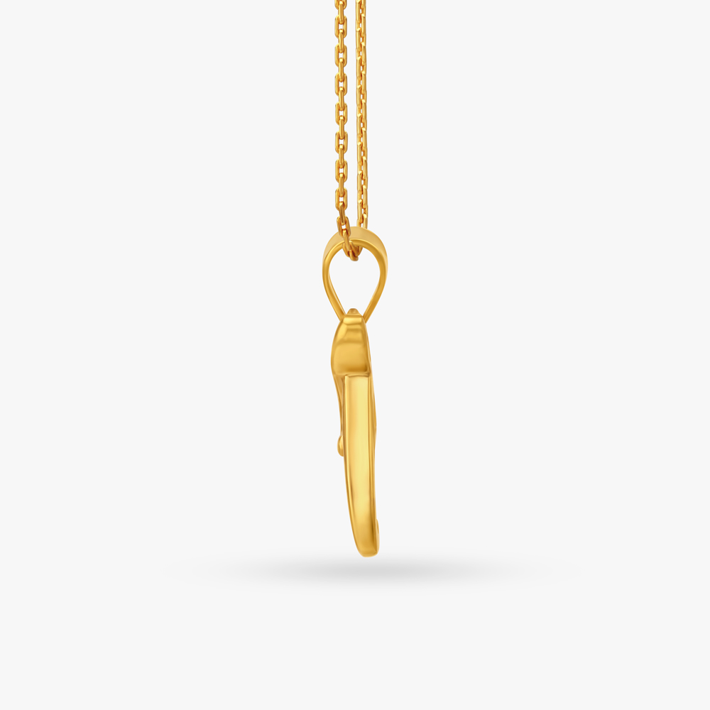 Magnificent Typographic letter "J" Pendant