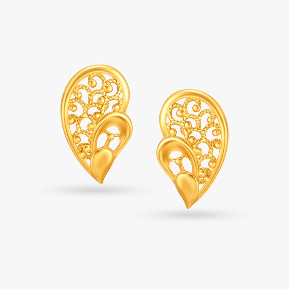 Magnificent Mango Stud Earrings
