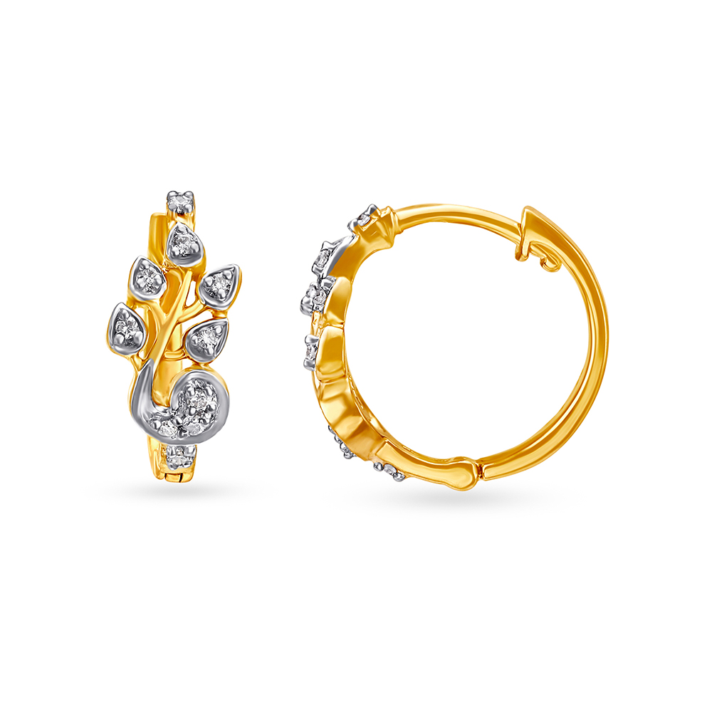 Bali Earrings | Buy Gold And Diamond Bali Earrings Online | Tanishq ...