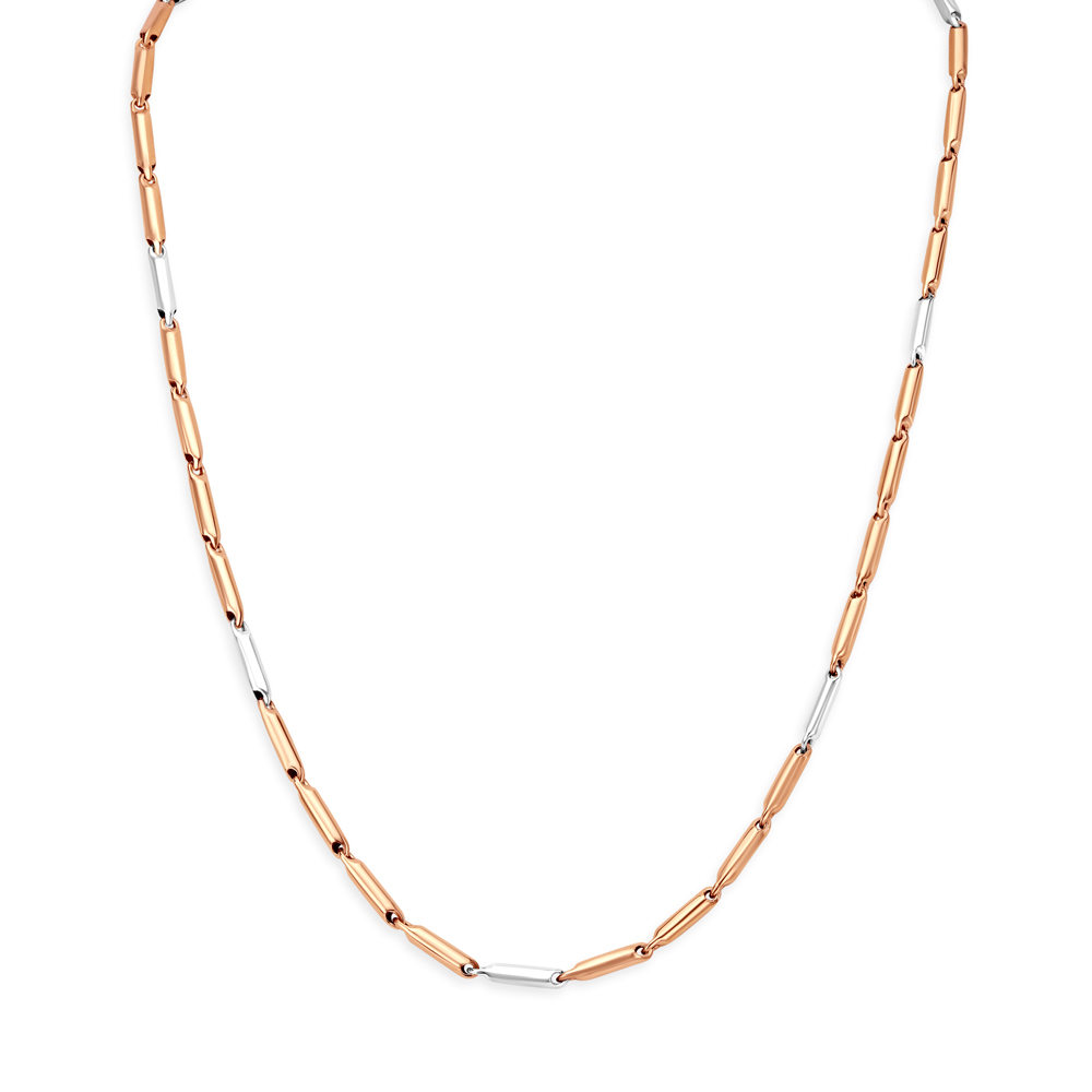 Sheeny Dual Tone Gold Chain For Men