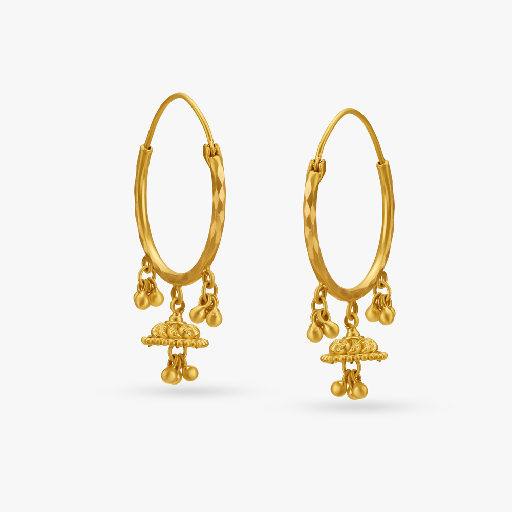 Dainty Rajkot Bali Hoop Earrings