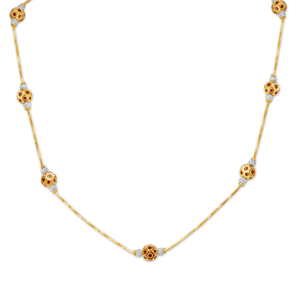 Attractive Classy Bead Gold Chain