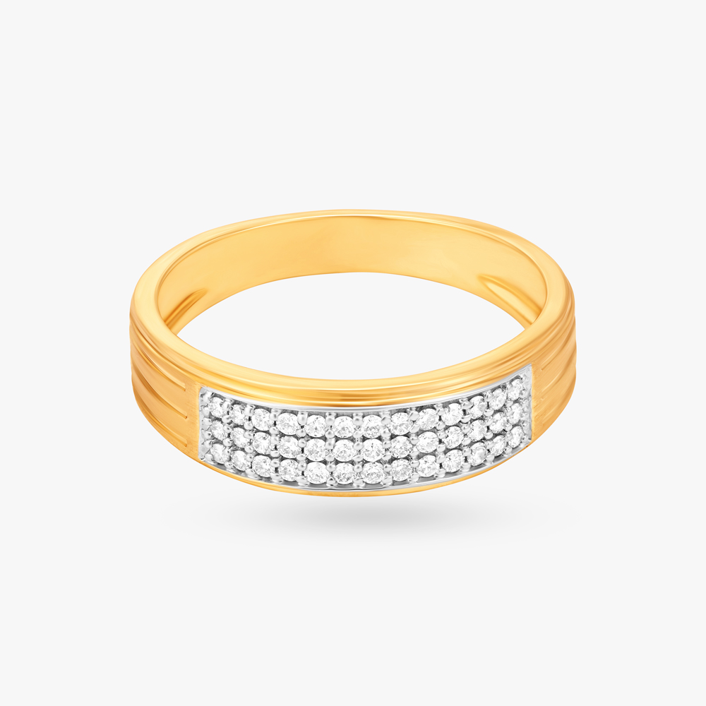 Sleek Stylish Diamond Ring for Men