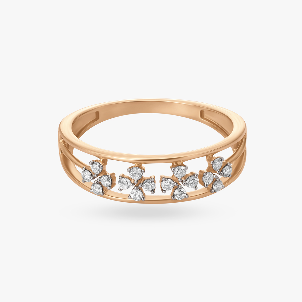 Celestial Floral Diamond Finger Ring