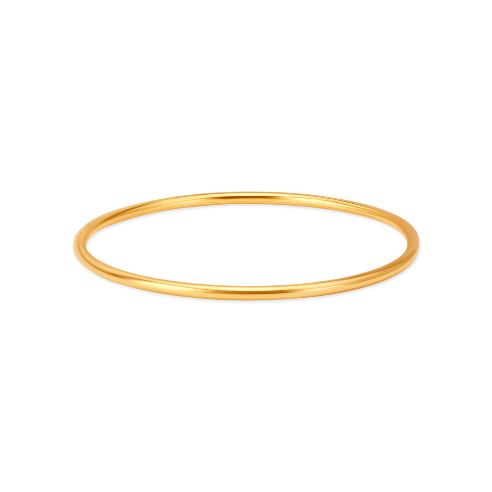 22KT Yellow Gold Gleaming Slender Bangles